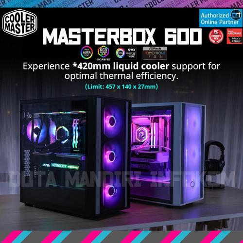 Jual Cooler Master MasterBox 600 I Lite - Mesh Max Airflow Tempered ...
