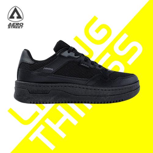 Jual Aerostreet Maximo All Black - Sepatu Sneakers Hitam Pria Wanita ...