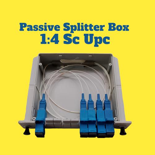Jual PLC Passive Splitter Box 1:4 SC UPC / Fiber Optic Pasif Spliter ...