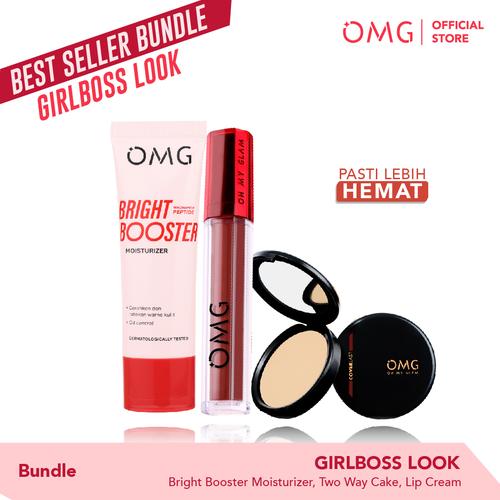 Promo OMG FAVOURITE BUNDLE! Girlboss Look (Glowing Cream+Bedak +Lip ...