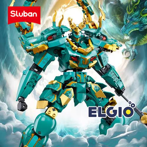 Jual Sluban Bricks Robot Naga Dragon QingLong Mecha B1235 - Kota ...