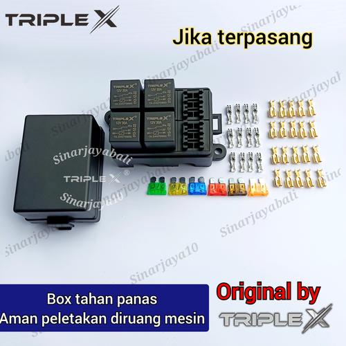 Jual box relay kotak rellay tempat sekring rumah rilay rillai 4relay ...