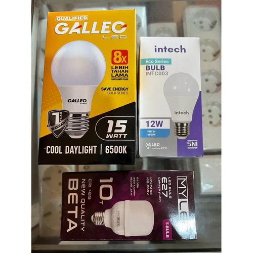 Jual LAMPU LED INTECH GARANSI 1 TAHUN BERBAGAI UKURAN (WARNA COOL ...
