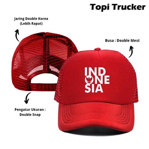 Jual Topi Trucker Jaring Hat Cap Distro ind ONE sia Republik indonesia ...