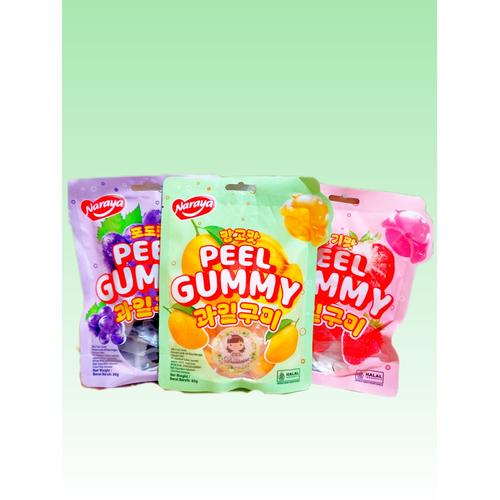 Jual Permen Import I Naraya Peel Gummy Permen Lunak Aneka Rasa Buah 80 ...