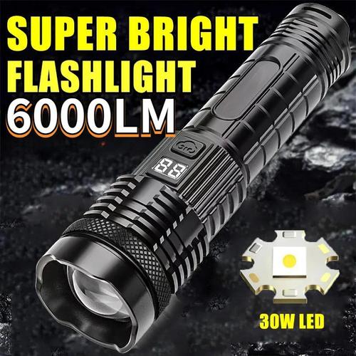 Jual Senter Led Super Terang Jarak Jauh 9000LM Zoom Flashlight ...