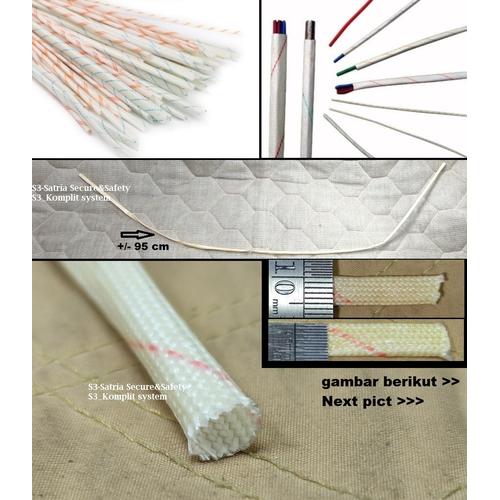 Jual strip Sleeve 3mm Selongsong Selang Kulit bungkus Kabel Anti Panas ...