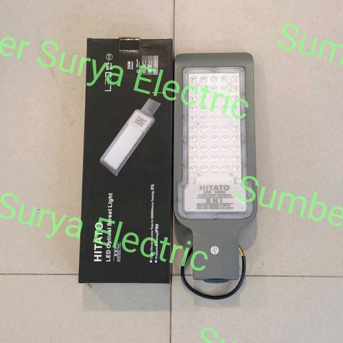 Jual Lampu jalan 50watt LED hitato lampu pju LED 50watt street light ...