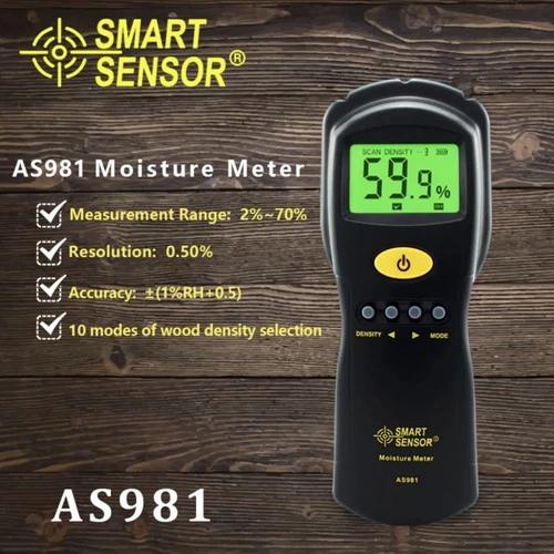 Jual Moisture Meter Smart Sensor AS981 Wood Kayu MC Tester Timber AS ...