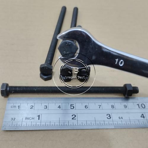Jual BAUT BAJA KUNCI 10 PANJANG 10CM M6X100 FULL DRAT BAUD MUR M6 X 100 6X100 6 X 100 10 CM ...