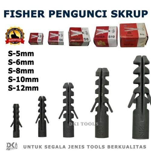 Jual Fisher Piser Pengencang Skrup S5 S6 S8 S10 S12 5 6 8 10 12 mm 1 ...