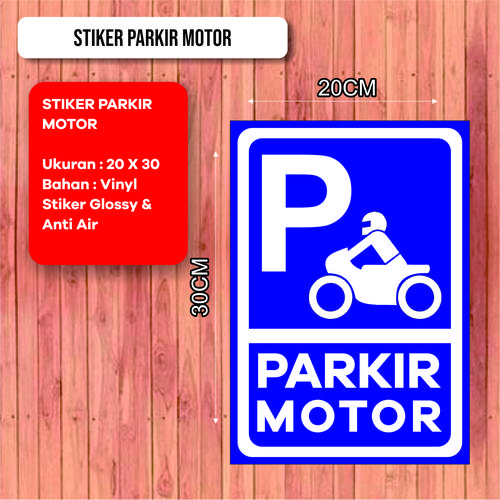 Jual STIKER PARKIR MOTOR UKURAN 30 X 20 - Kota Tangerang Selatan ...