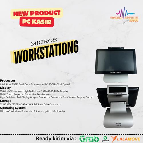 Jual Pc Kasir Point Of Sale Terminal Oracle MICROS Workstation 610 15.6 ...