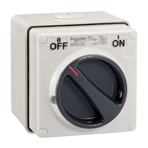 Jual Schneider S56SW132GY 1 Gang 32A 250VAC Surface Switch - Jakarta ...