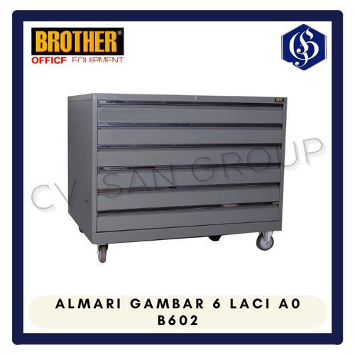 Jual Horizontal Plan Cabinet 6 Laci A0 Lemari Arsip Gambar Brother B ...