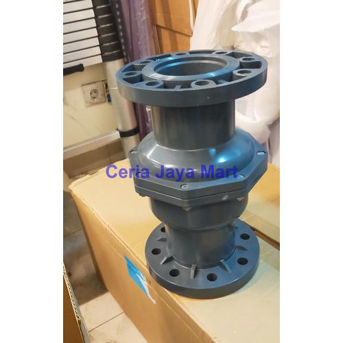 Jual Swing Check Valve Flange PVC 6 " Inch / Flange Flap Swing Check ...