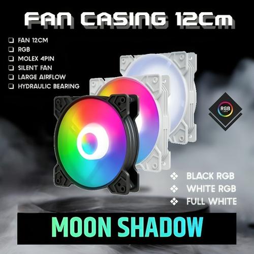 Jual FAN CASING RGB 12CM/ FAN COOLER CASE GAMING PC 12CM - RGB - Hitam ...