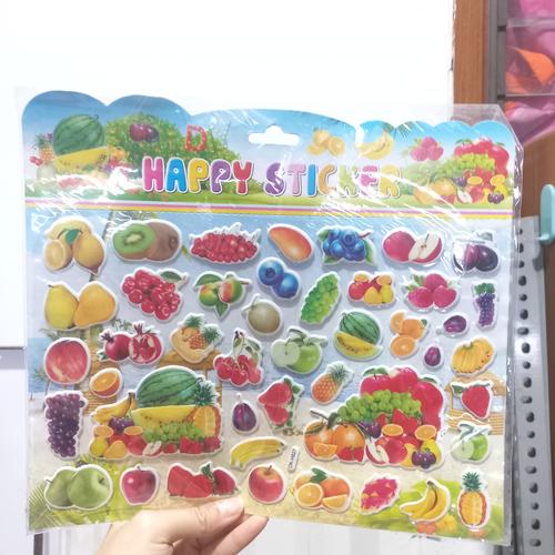 Jual Stiker Buah-Buahan Fruits Timbul Sticker Buah-Buahan Fruits Mainan ...