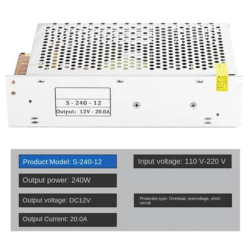 Jual Murah 12V Power Transformer 12V Switching Power Supply 240W 20A Dc ...