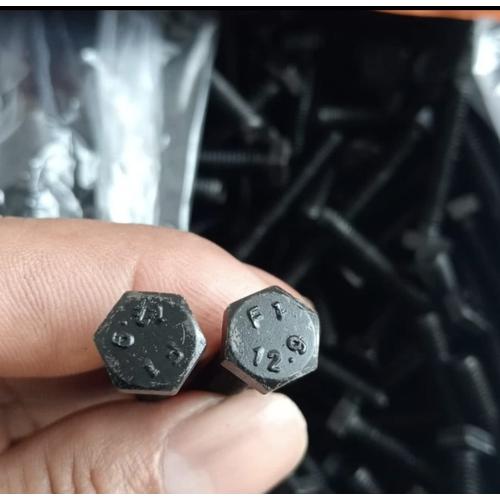 Jual Hex Bolt and Nut/Baut Mur Baja 12.9 Full Drat/FT M10 X 1.5 X 45 ...