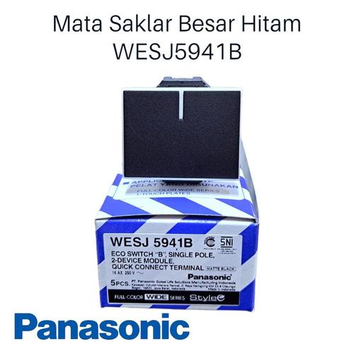 Jual Panasonic Mata Saklar Engkel Lebar Hitam Style Wesj 5941B ...