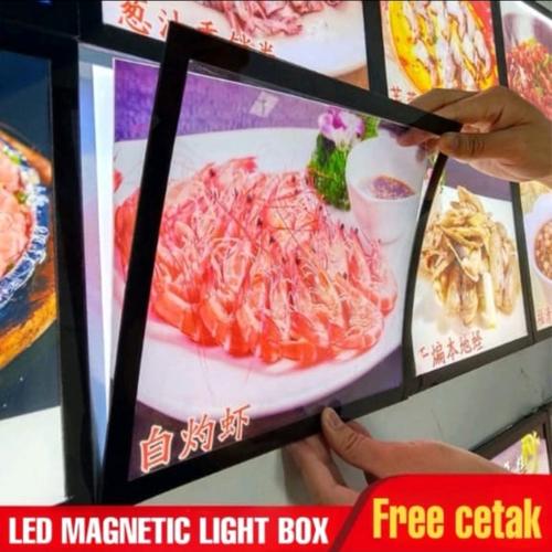 Jual Slimlite Magnetic Light LED / Slim Light Box Frame/Portable LED ...