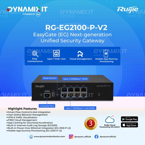 Jual RUIJIE RG-EG2100-P V2 Cloud Managed Security Gateway with POE _ 2 - Kota Surabaya - Dynamix ...