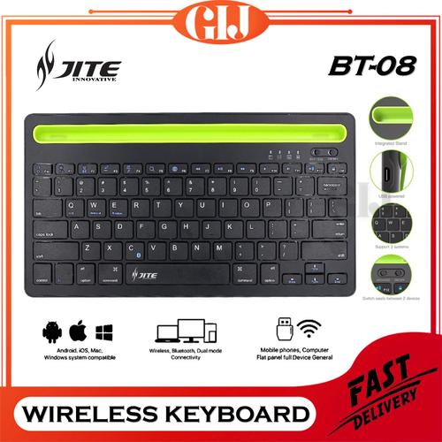 Promo JITE BT-08 Wireless Bluetooth Keyboard Multi-Device - Putih ...