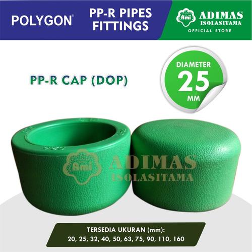 Promo Fitting PPR Polygon Cap Diameter 25 mm Sambungan Pipa Warna Hijau ...