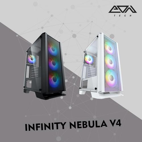 Jual INFINITY NEBULA V4 PC Gaming Case | Casing ATX (Black/White ...