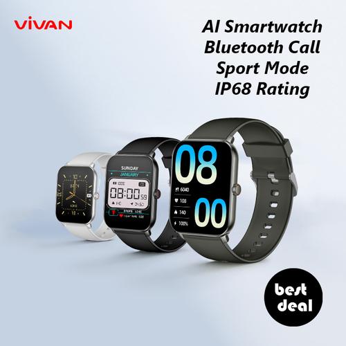 Jual Vivan VWF18 AI Smartwatch 1.85" Display SpO2 Smart Notification ...