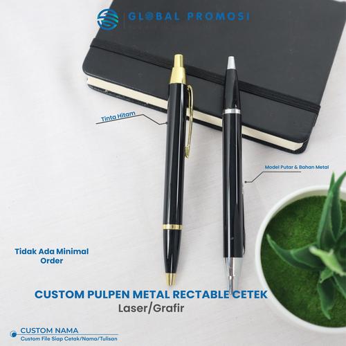 Jual Pen Model Parker Custom Grafir Nama Logo Pen Metal Retractable ...