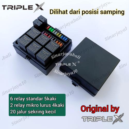 Jual kotak relay isi 8 box relay fuse 8relay 20sekring rumah tempat ...