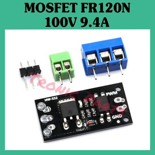 Jual FR120N MOSFET MOS Tube FET Module Replacement Relay 100V 9.4A ...