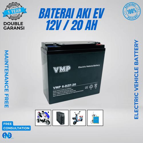 Jual Baterai Aki Kendaraan Listrik 12V 20AH 20 AH VMP Aki Baterai Kering Electric Vehicle EV ...