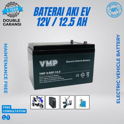 Jual Baterai Aki Kendaraan Listrik 12V 12.5AH 12 AH VMP Aki Baterai Kering Electric Vehicle EV ...
