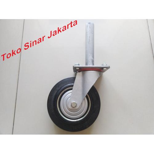 Jual Roda Karet Hitam Baseplate Base Plate Tapak Tatakan Perancah ...