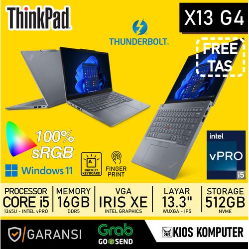 Jual THINKPAD X13 G4 INTEL vPRO CORE I5 1345U 16GB DDR5 512GB NVME 13.3 ...
