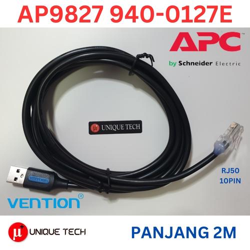 Jual KABEL KONTROL USB TO RJ50 UPS APC SCHNEIDER AP9827 940-0127E ...
