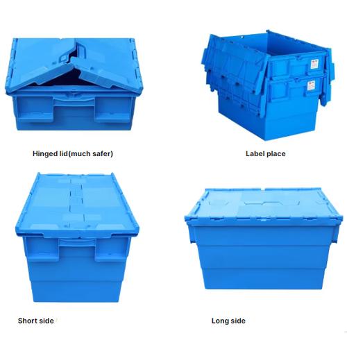Jual Box Container Plastik Logistik Industri Stackable 50kg 80L ...