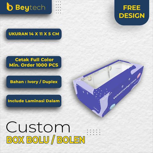Jual Custom Box Bolen, Bolu/ Martabak Jendela/ Window Laminasi Full ...