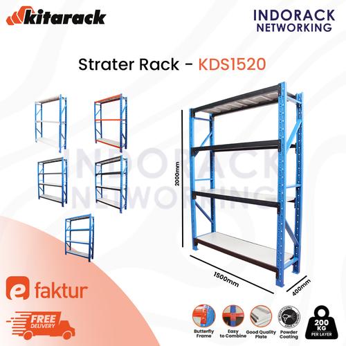 Jual KITARACK Light Duty KDS1520 Rack Gudang 200KG / Layer Panjang 1.5M ...