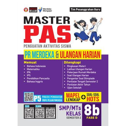 Promo Buku Master PAS SMP/MTs Kelas 8 Semester 2 Buku PR dan Ulangan Harian Kurikulum Merdeka ...