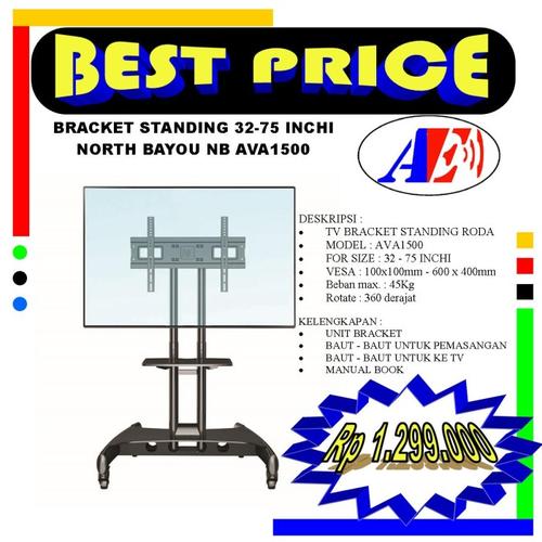 Jual NB AVA1500-60-1P bracket standing LED LCD TV 32-75inch north bayou ...