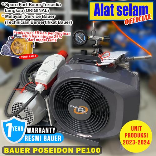 Jual Kompresor Bauer Poseidon PE100 Compressor PE100-TB PE100-TW PE100 ...