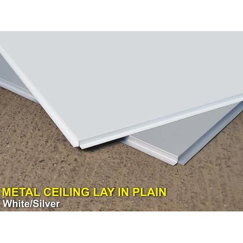 Jual Plafon Aluminium Metal Ceiling Tile 60X60 Cm Lay In - Plain Silver ...