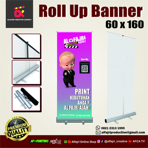 Jual Cetak Roll Up Banner | Spanduk Roll up Banner 60 x 160 CM - Flexy ...
