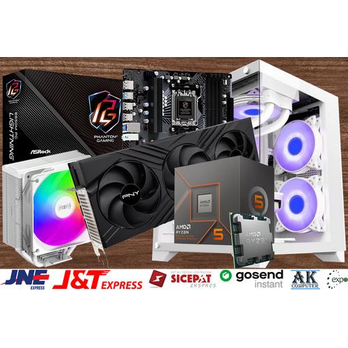 Jual PC GAMING RTX 4080 SUPER 16GB GDDR6 Feat AMD RYZEN 5 7600X + RAM DDR5 + NVME 512GB | PC ...