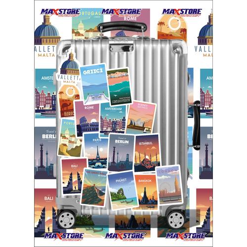 Jual vacation sticker / sticker koper eropa / travel sticker europe ...