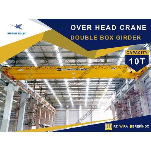 Jual Nippon Hoist Overhead Crane Double Box Girder Kap. 10 Ton Lift 6 ...